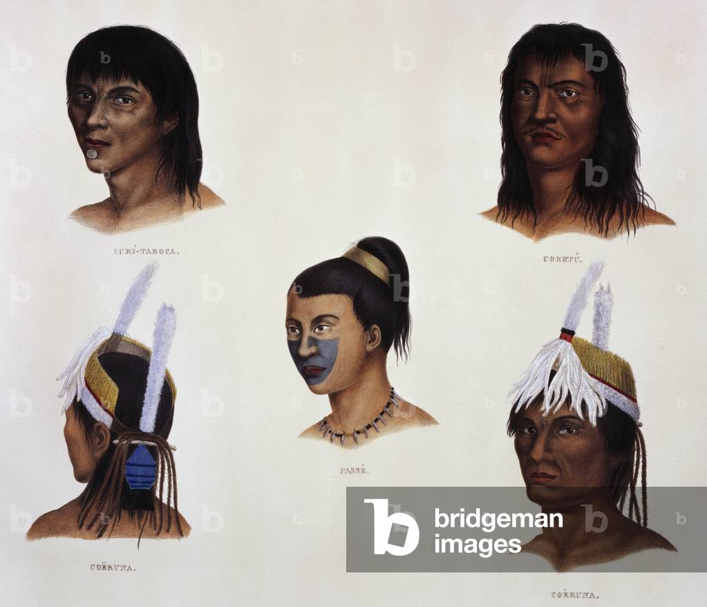 Image of Peuple indigène d'Amazonie, gravure, Brésil, 19ème siècle