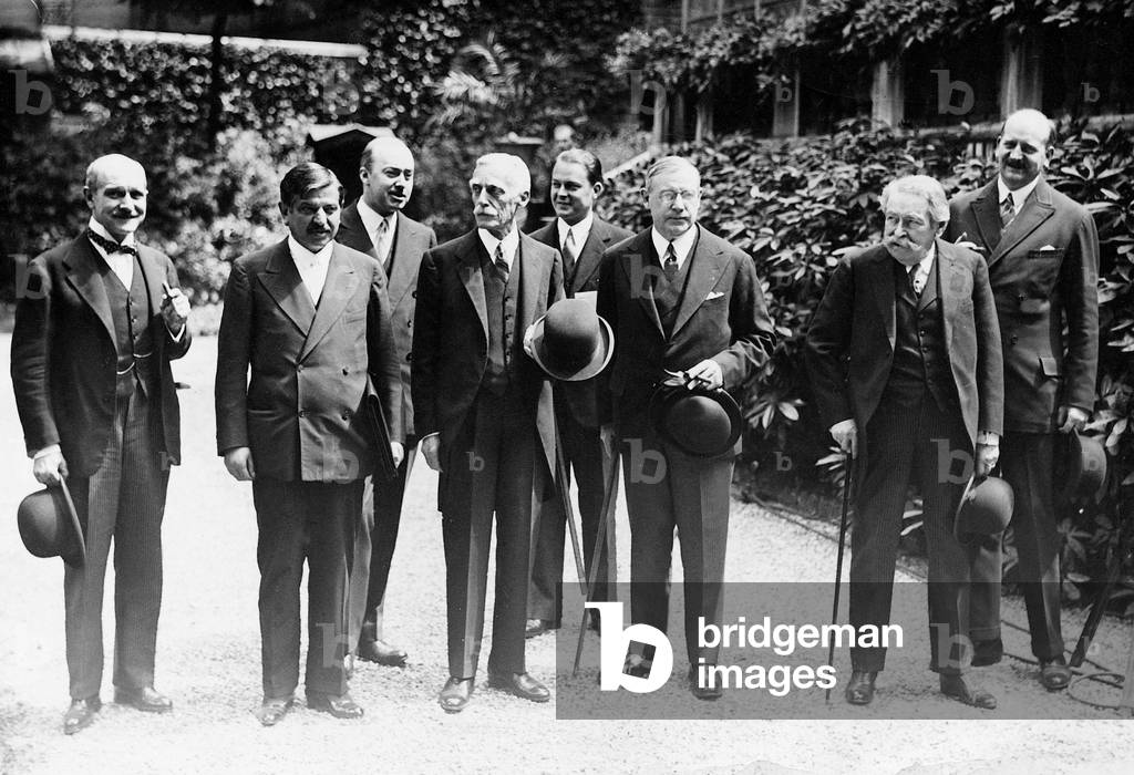 Image of Aristide Briand, Pierre Laval, Andrew Mellon, Francois Pietri ...