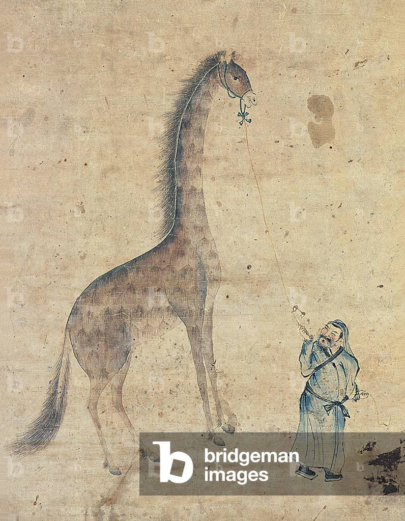 Image of China: A giraffe brought to the court of the Ming by Unknown ...