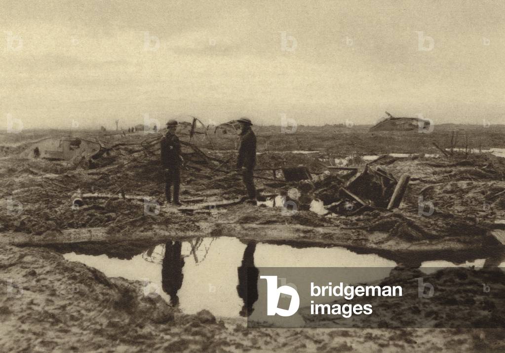 Image of British tanks bogged down in the mud before they could by English Photographer, (20th ...