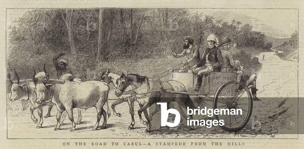 Image of On the Road to Cabul, a Stampede from the Hills by Ralston ...