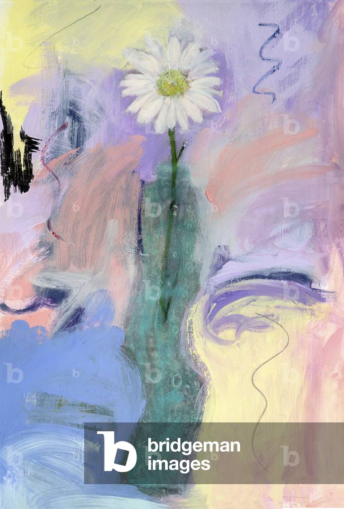 Image of Daisy in Sqiggly 2005 Patricia Brown (20th C. American) Oil by ...