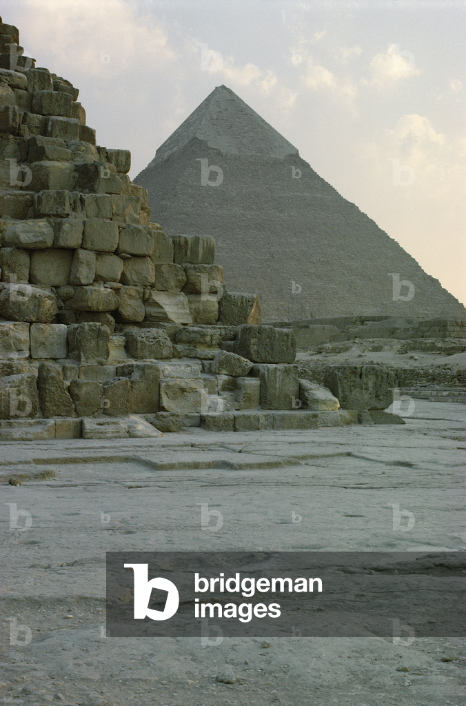 Image of The pyramid of Pharaoh Chefren, Pyramids, Gizeh, Egypt (photo ...