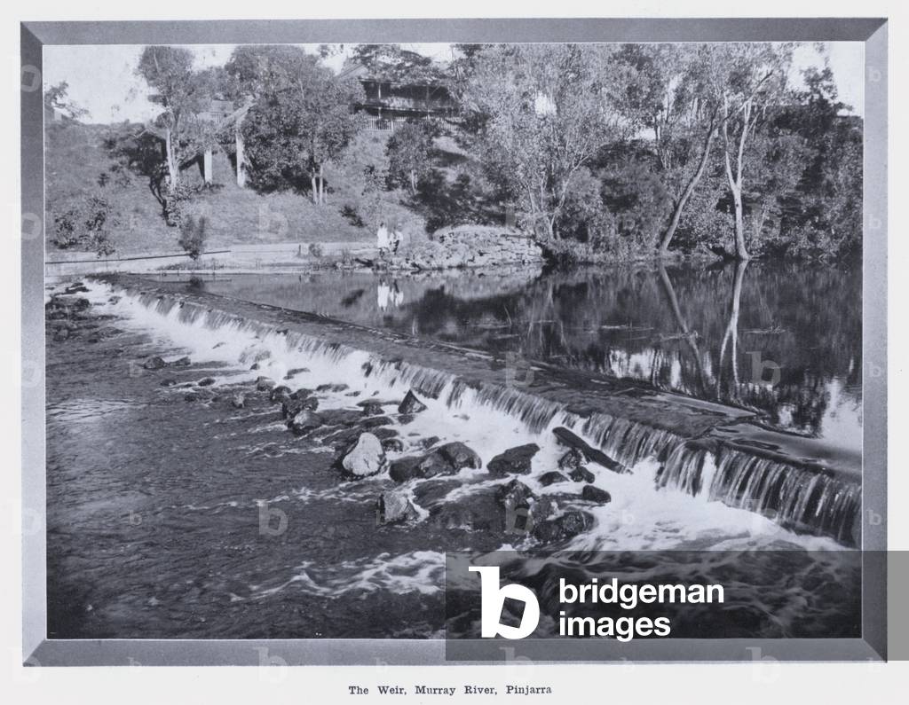 Le déversoir, Murray River, Pinjarra (n&b photo) by Australian ...