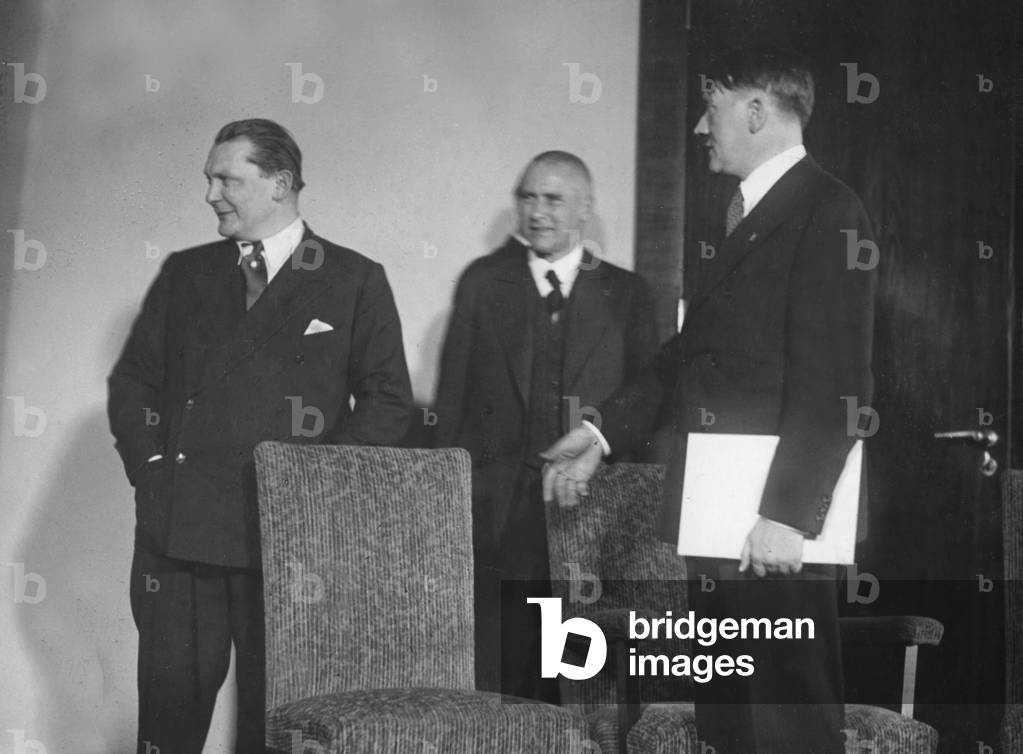 Image of Hitler's first cabinett, 1933 (b/w photo)