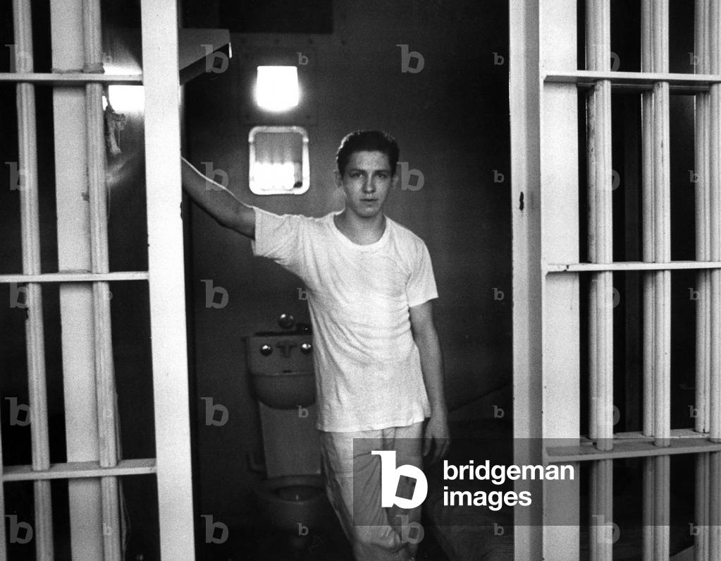 Image of Thomas Franklin Caraway in his prison cell