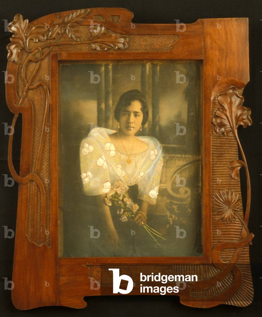 Image of Portrait of Filipino Woman in Traditional Dress, early C20th ...