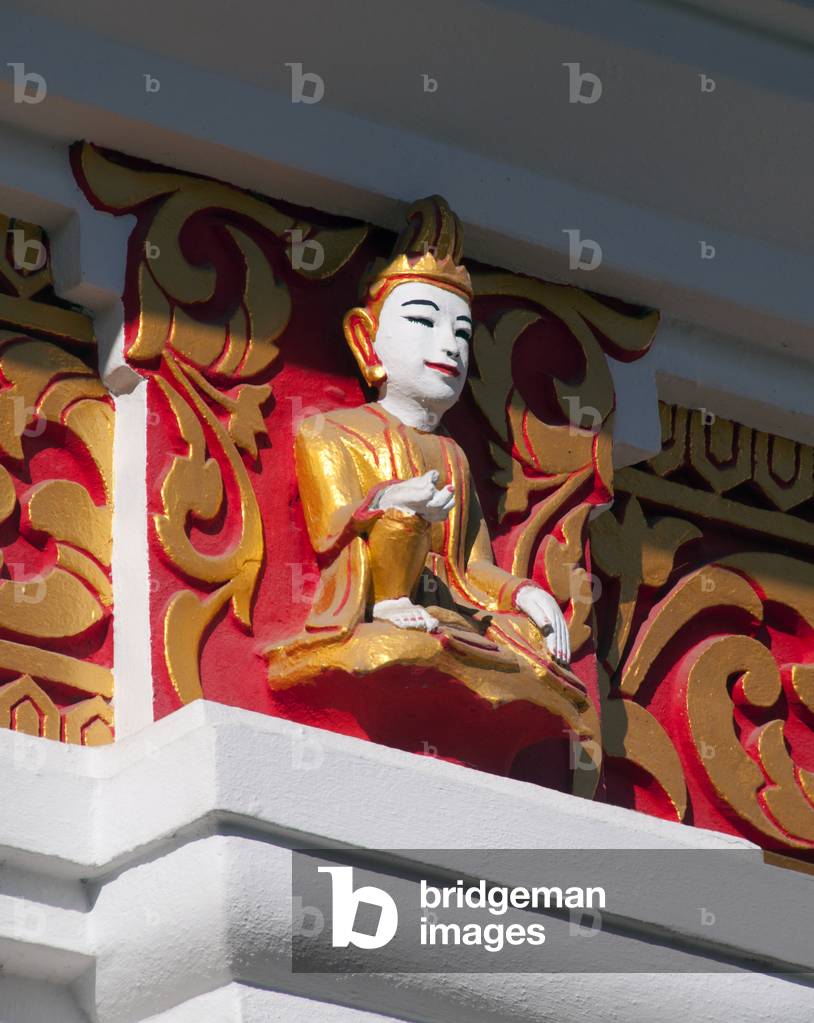 Image of Thailand: Roof detail, Wat Nong Kham (Pa O temple), Chiang