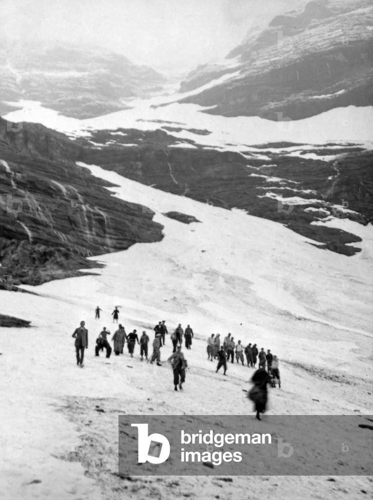 Switzerland Eiger North Face First Ascent In, 1938 (b/w photo) by
