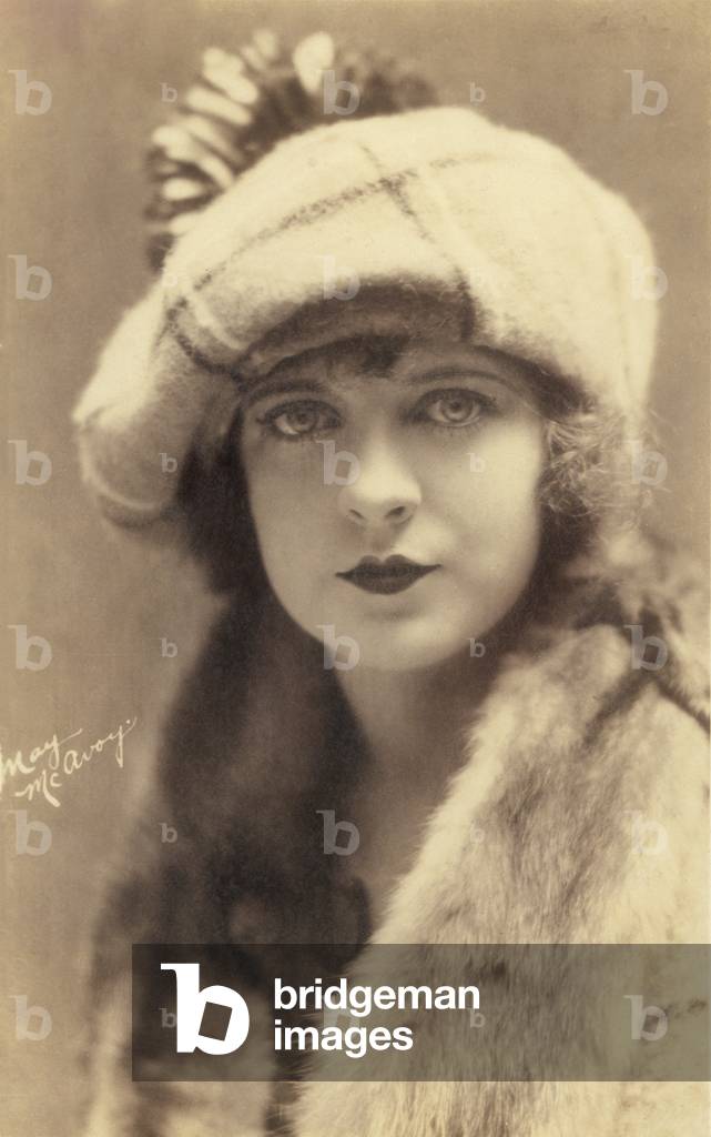 Image of American Film Actress May McAvoy, Head and Shoulders Publicity ...