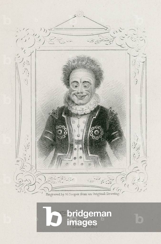 Image of Mr Joseph Grimaldi as Clown (engraving) by English School ...