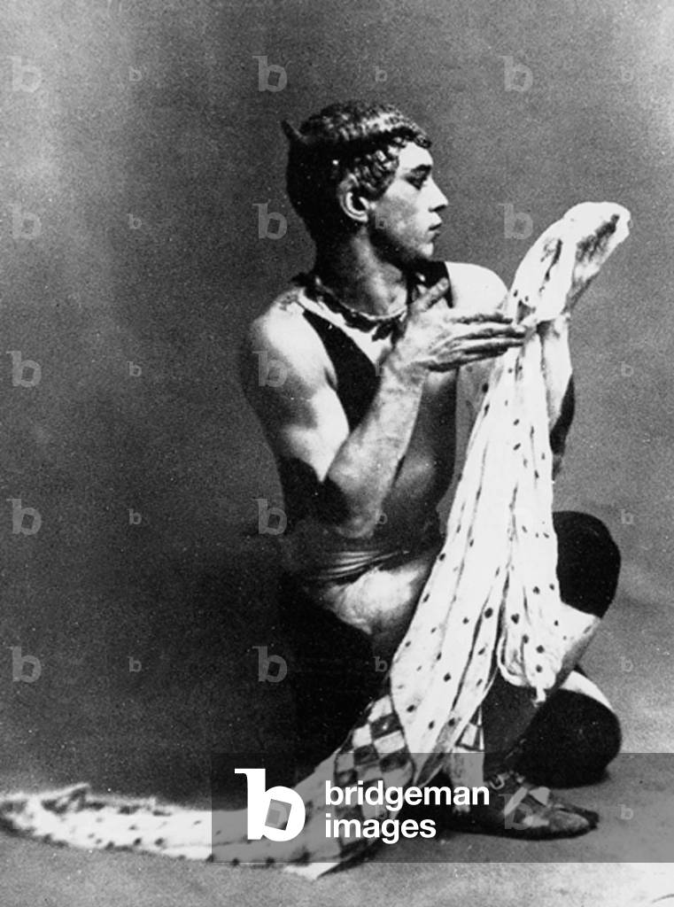 Vaslav Nijinsky (1890-1950) russian dancer here in the ballet The ...