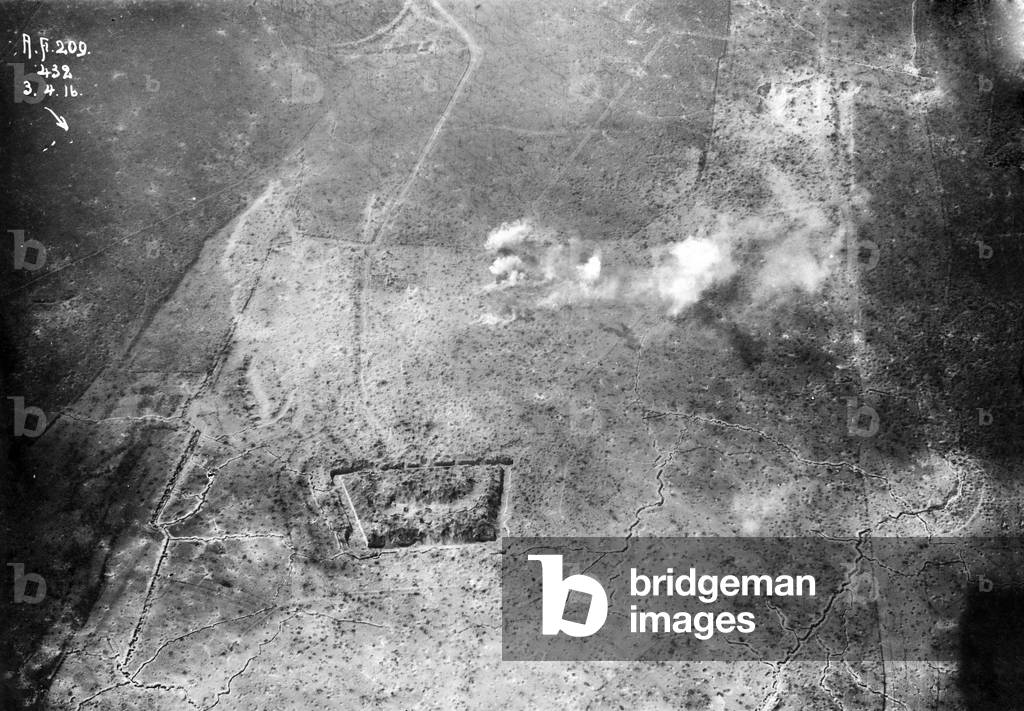 Image of The Battle of Verdun,1916 (b/w photo)