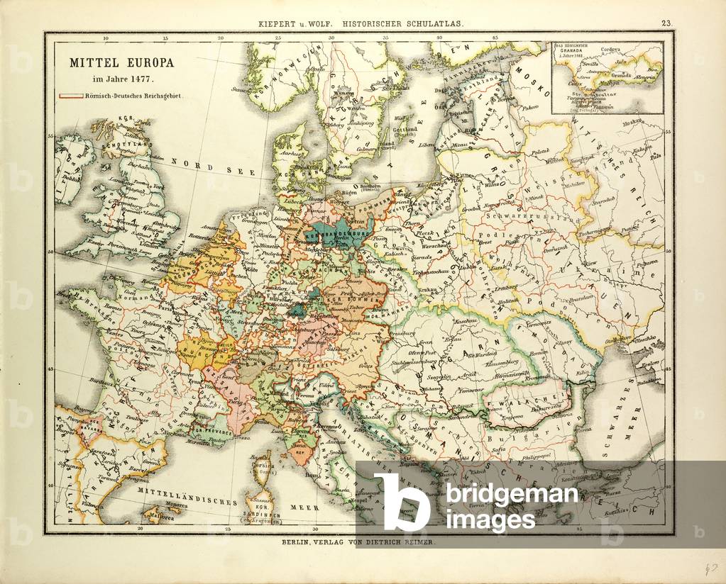 Image of Map of Central Europe in 1477
