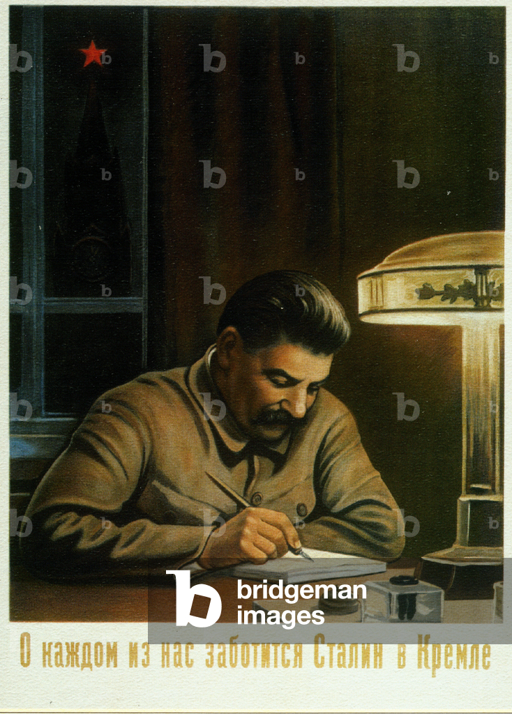 Image of Stalin in the Kremlin Will Take Care of Each One by Govorkov ...