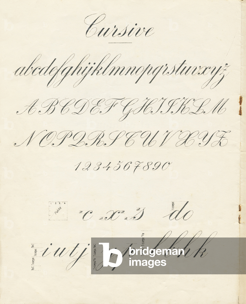 Image of Writing models: cursive, round, bastard and gothic, 1944 ...