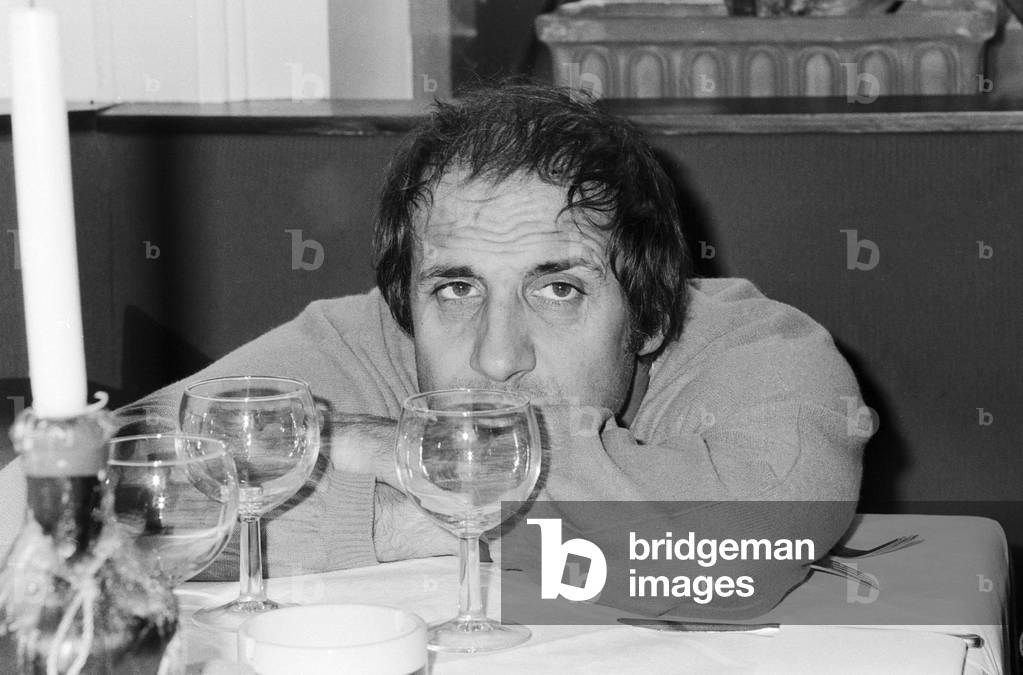 Image of Italian singer and actor Adriano Celentano visiting an Italian ...