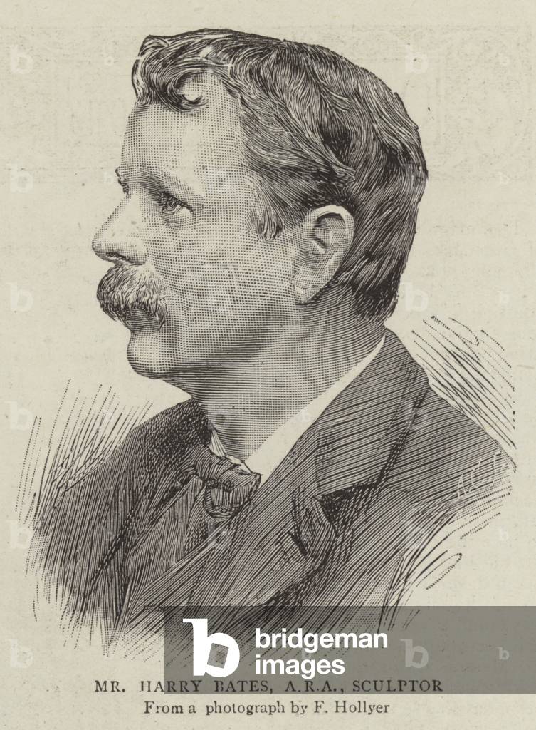 Image of Mr Harry Bates, ARA, Sculptor (engraving) by English School ...