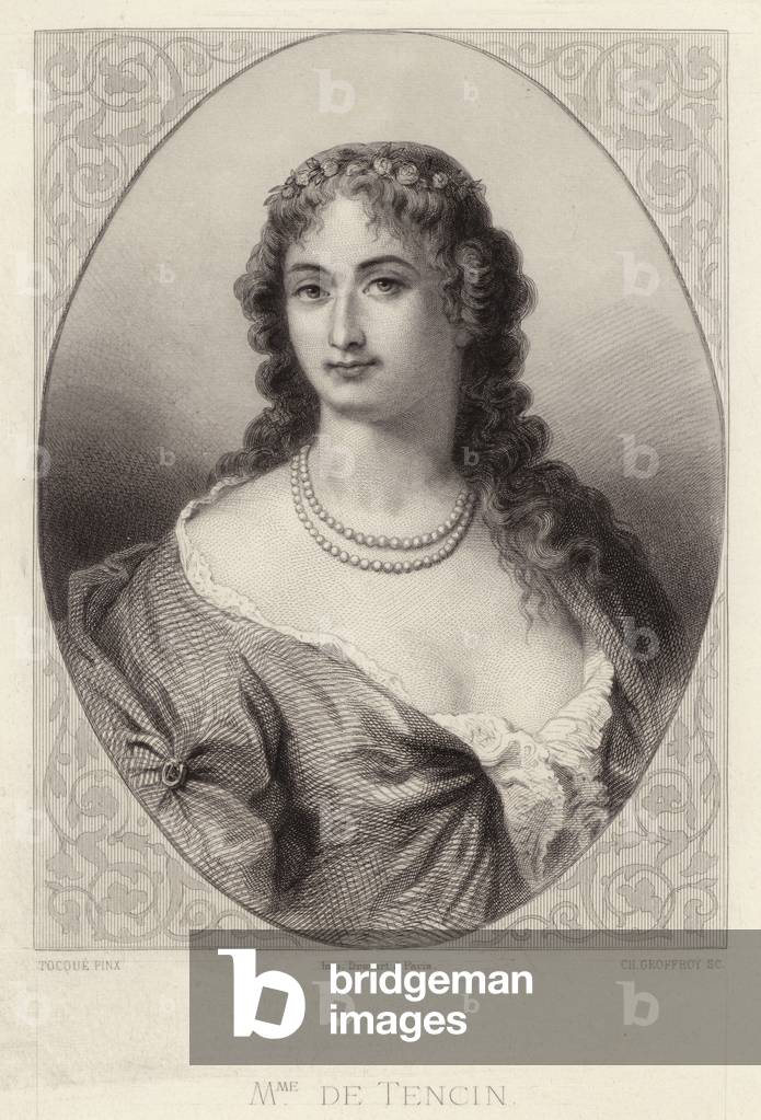 Image of Madame de Tencin (engraving) by French School, (19th century)