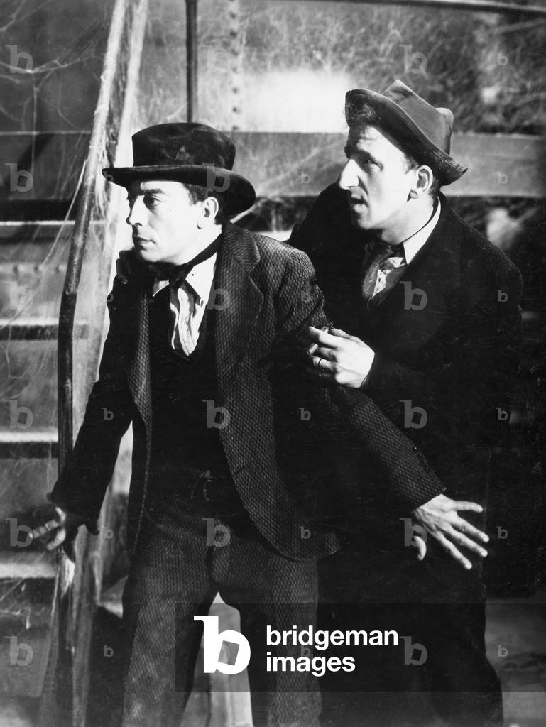 Image of Buster Keaton (left) and Jimmy Durante in 'Bier her', 1933