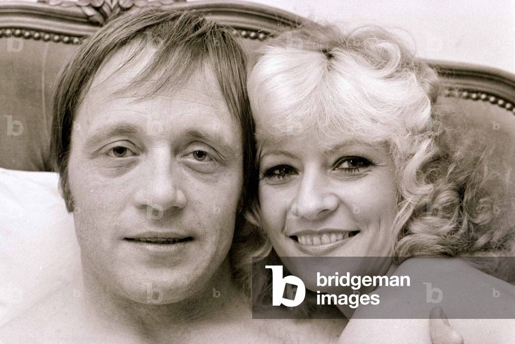 John Bindon Actor John Bindon Actor With Girlfriend Vicki Hodge