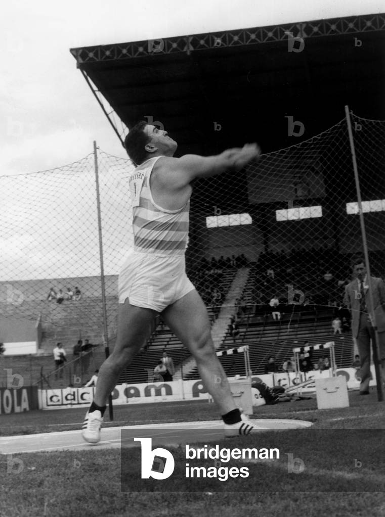 French Athlet Pierre Alard French Champion of Throwing The Discus in ...