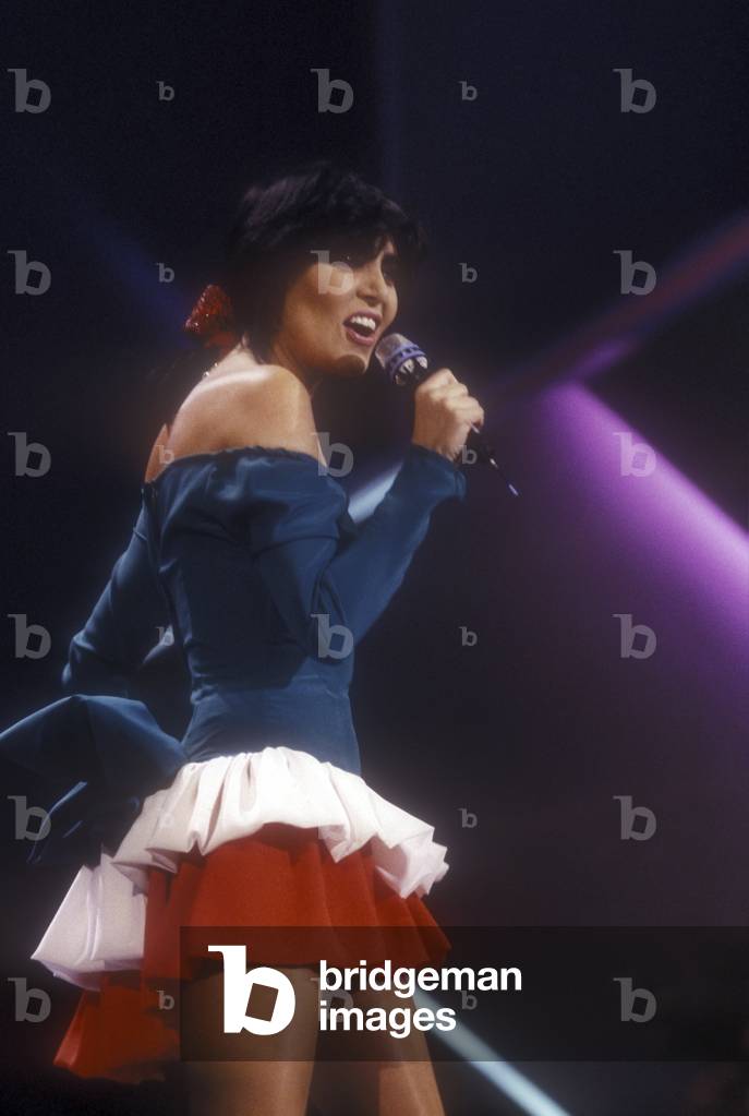 Image of Sanremo Music Festival 1988. Italian pop singer Loredana Bertè ...
