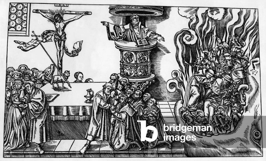 Image of Martin Luther reciting his most important teachings