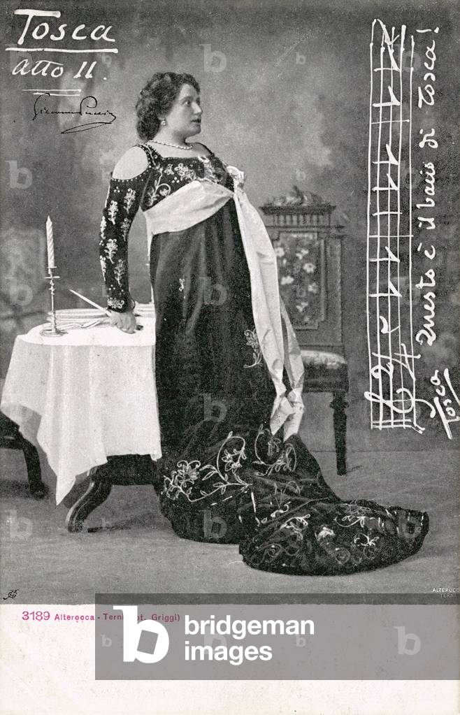 Image of Scene from Tosca (b/w photo) by Italian Photographer, (20th ...