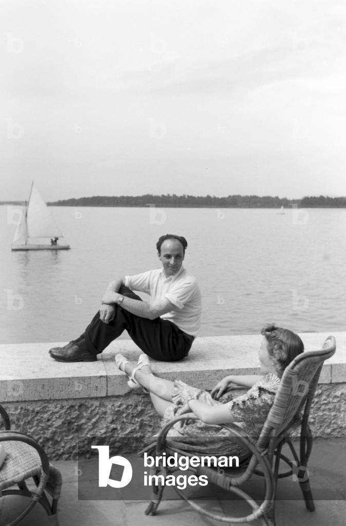 Image of The Austrian actress on her holidays, Germany 1930s (b/w photo)