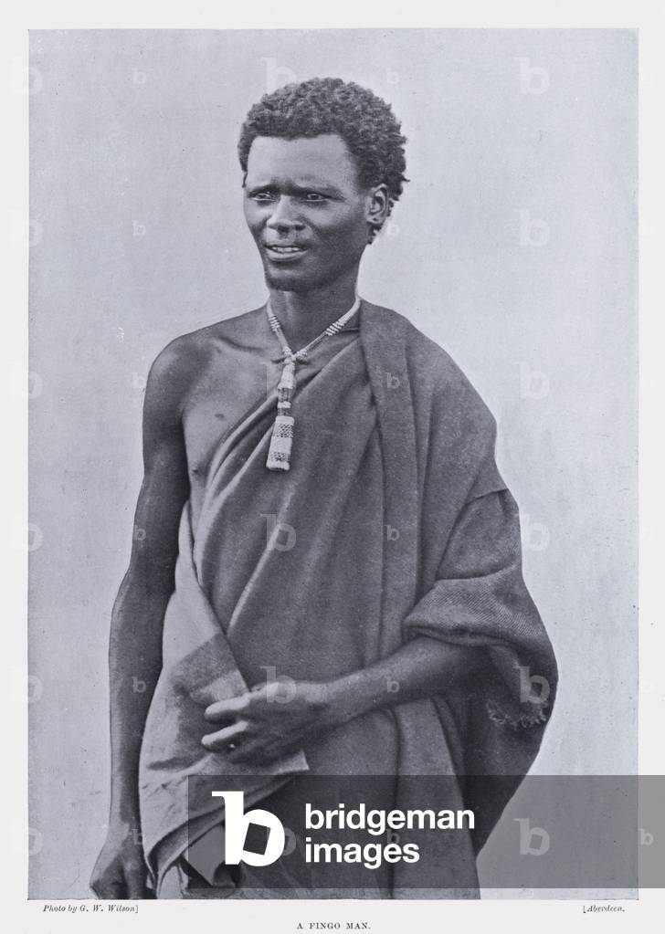 Image of A Fingo Man (b/w photo) by English Photographer, (20th century)