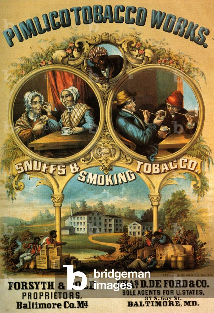 Pimlico Tobacco Works Poster, USA, 1890s by