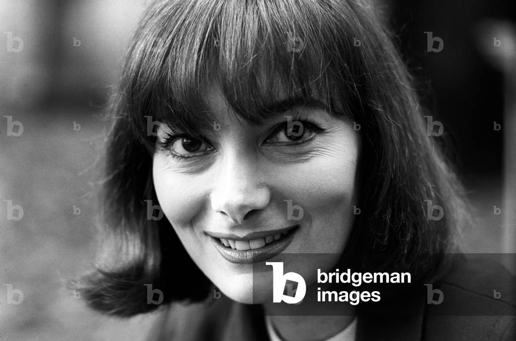 Image of The cinema and stage actress Rossella Falk, 1965 (b/w photo)