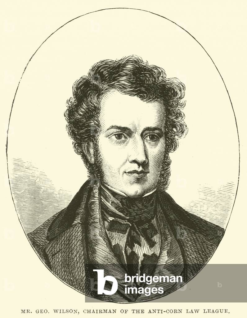 Mr George Wilson, Chairman of the Anti-Corn Law League (engraving) by ...