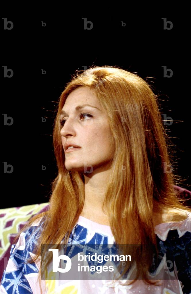Image of Singer Dalida during Recording of TV Programme "Discorama" on ...