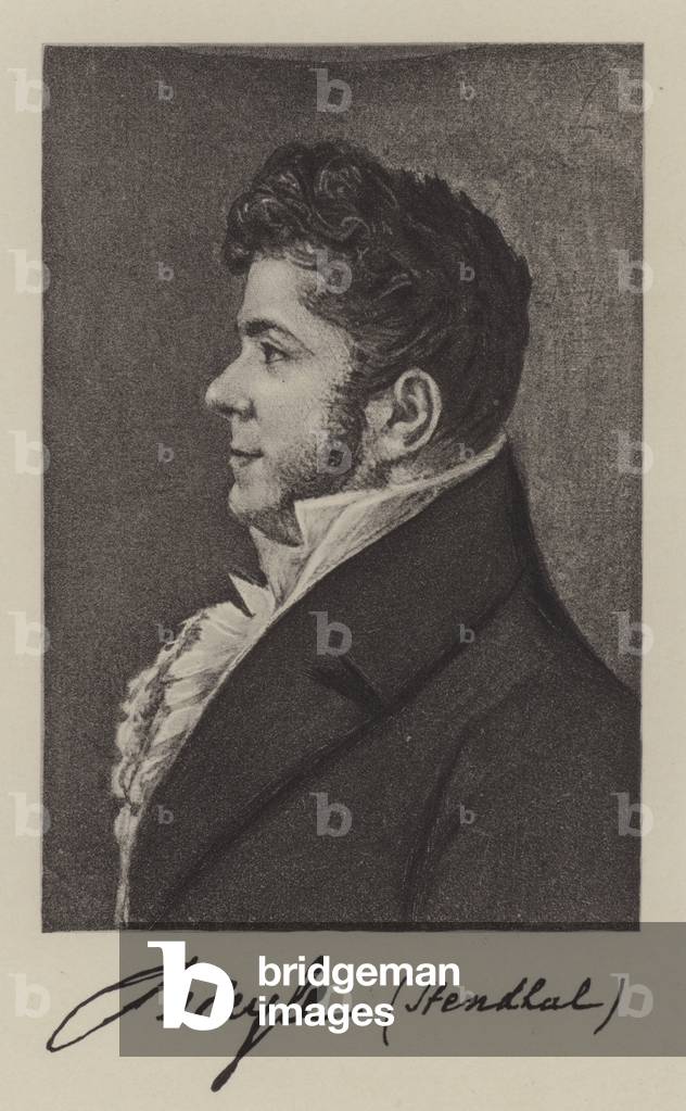 Image of Stendhal (Marie-Henri Beyle), French novelist (litho) by ...