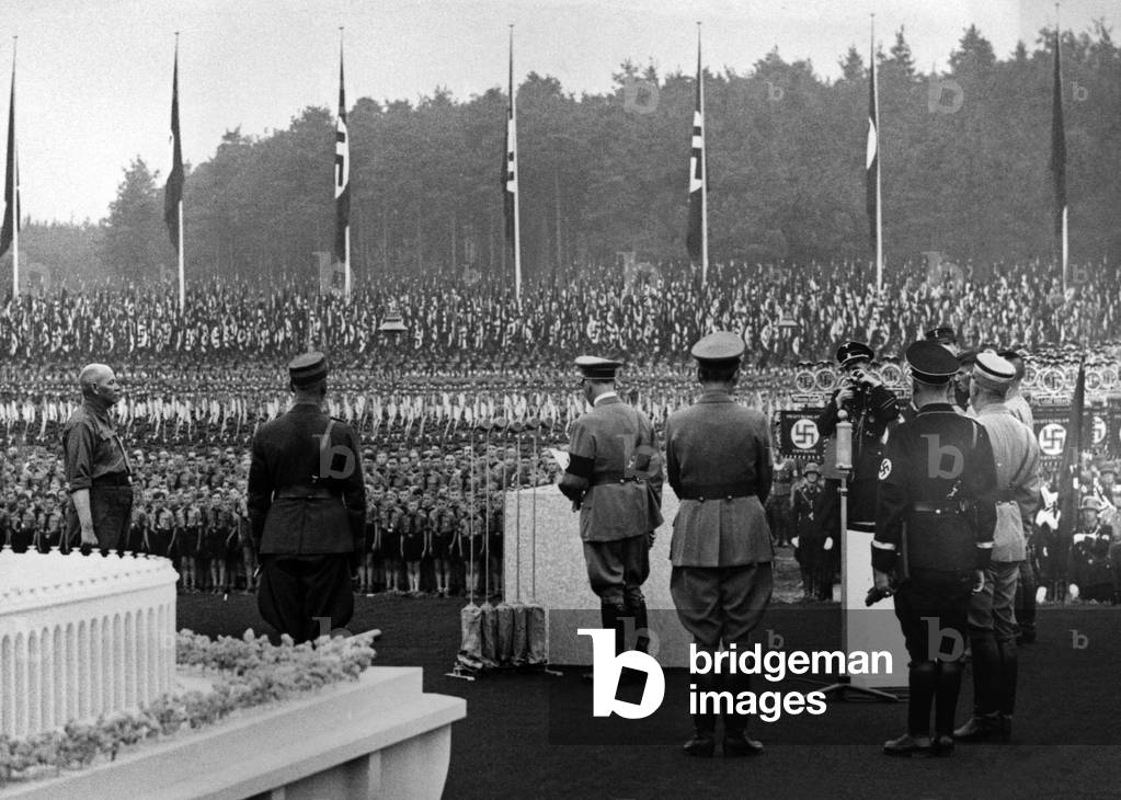 Image of Adolf Hitler at the laying of the foundation stone of