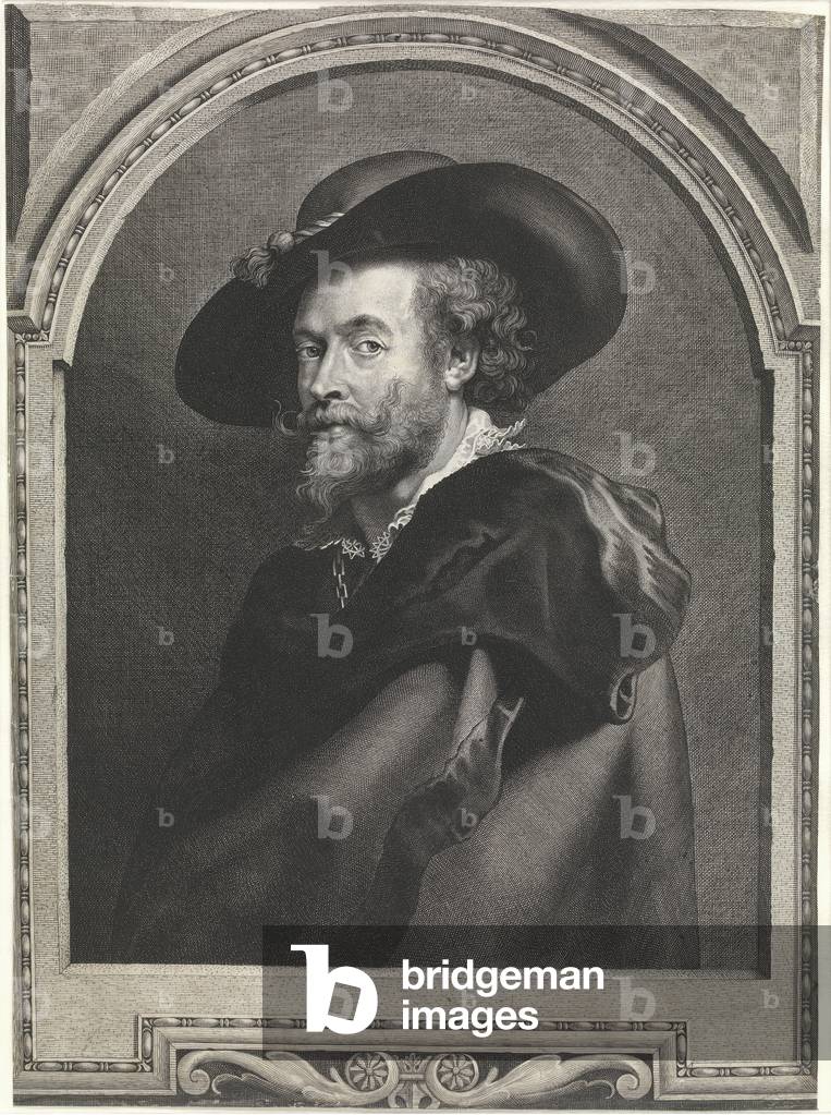 Image of The painter Peter Paul Rubens (engraving) by Rubens, Peter ...