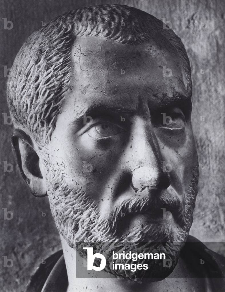 Image of Roman Portraits: Male Portrait (b/w photo) by Schneider ...