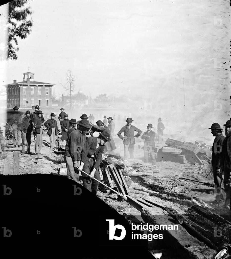 Image of American Civil War (1861-1865): in Atlanta, Georgia. Sherman's ...