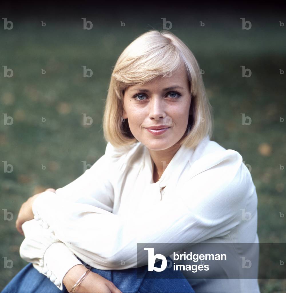 Image of Photo shooting of the Swedish singer Siw Inger for the