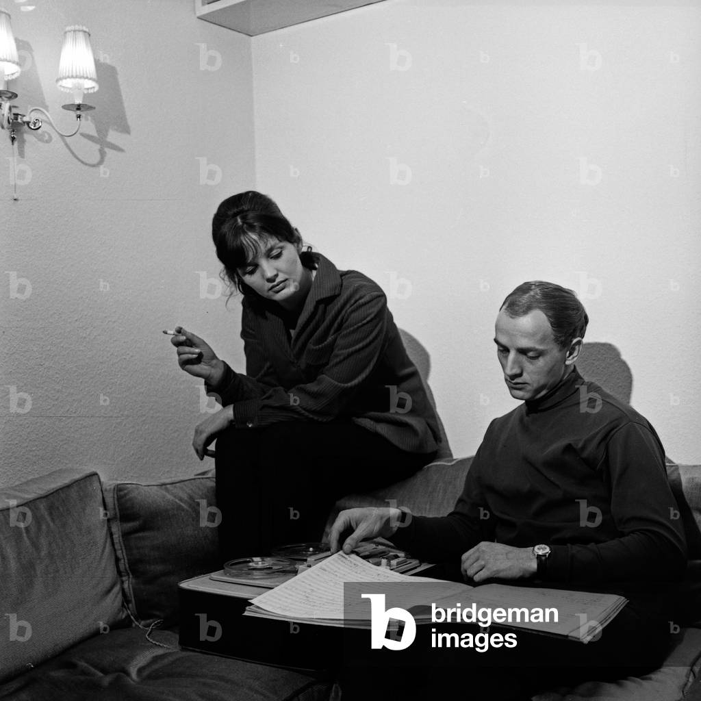 Image of German actress Hannelore Borns wit hClaus Winnikes ...