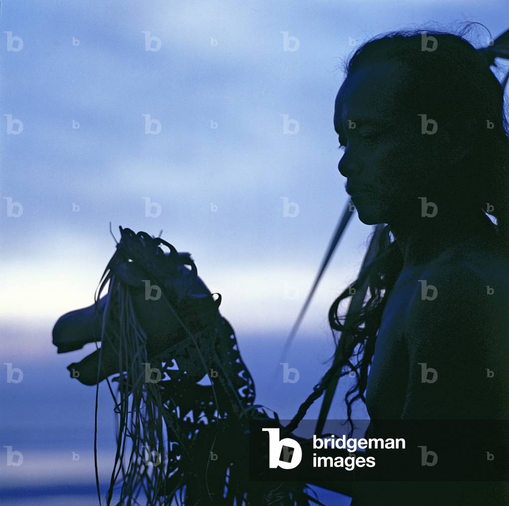 Image of Sunda Islands. Island of Bali. Prayer fire. by Quilici, Folco ...
