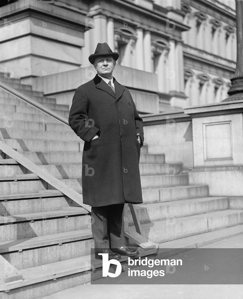 Image of Edwin Denby (1870-1929), Secretary of the Navy on the steps