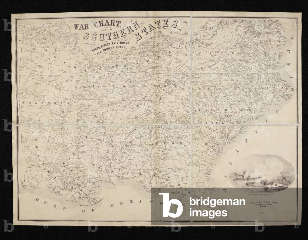 Image of A War Chart of the Southern States of North America