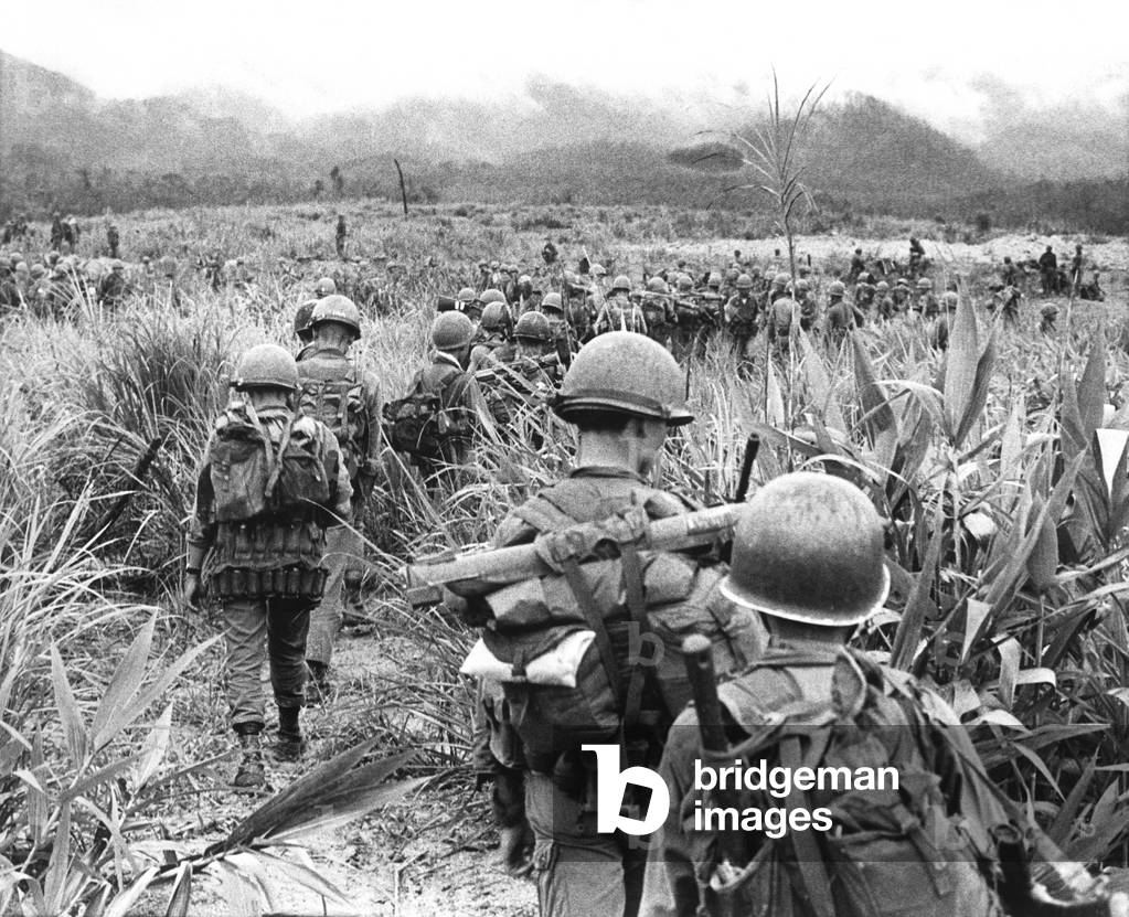 Image of Vietnam War, Troopers of the 327th Infantry of the U.S.