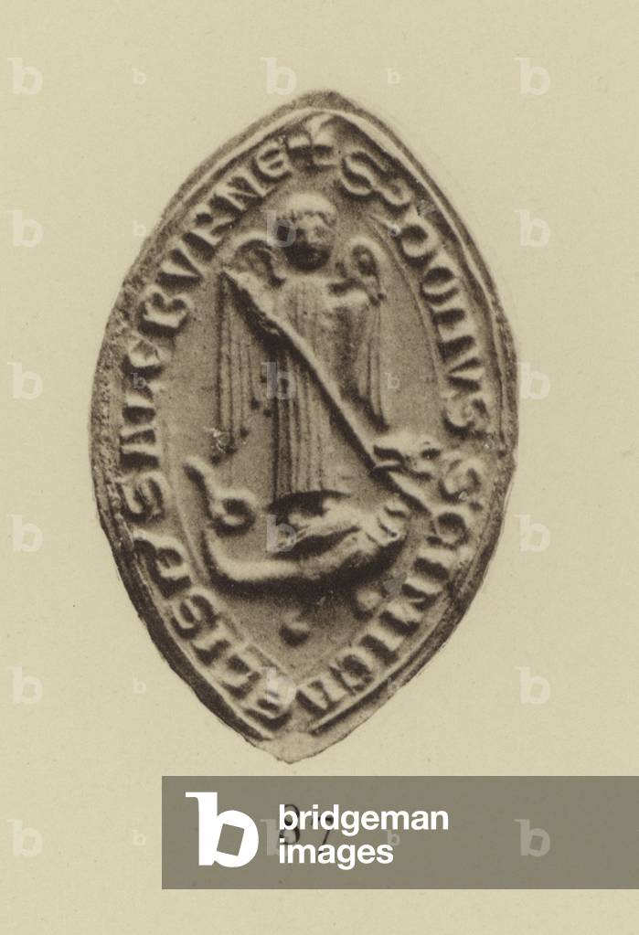 Image of Monastic Seals of the 13th Century: Salburn Cell (b/w photo ...