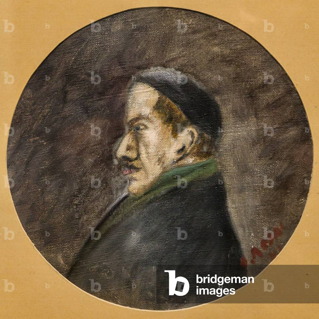 Portrait of Elio Vittorini, 1941 (oil painting on canvas) by Rosai ...