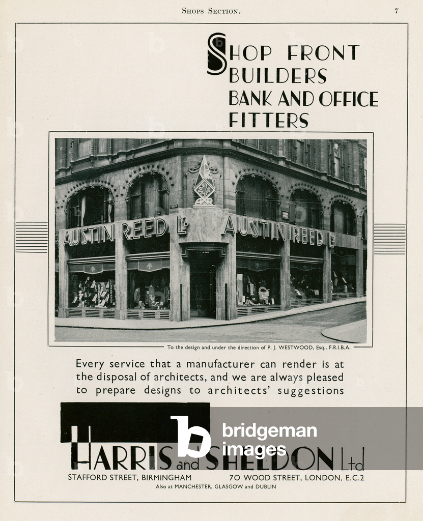 Image of Architect's catalogue: Shops Section (litho) by English School ...