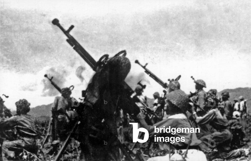 Image of Dien Bien Phu battle, 1954 (b/w photo)